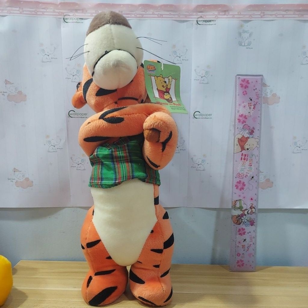 Vintage Japan Disney SEGA Tigger Golf Plush / ตุ๊กตาทิกเกอร์ ชุดตีกลอฟ์ ...