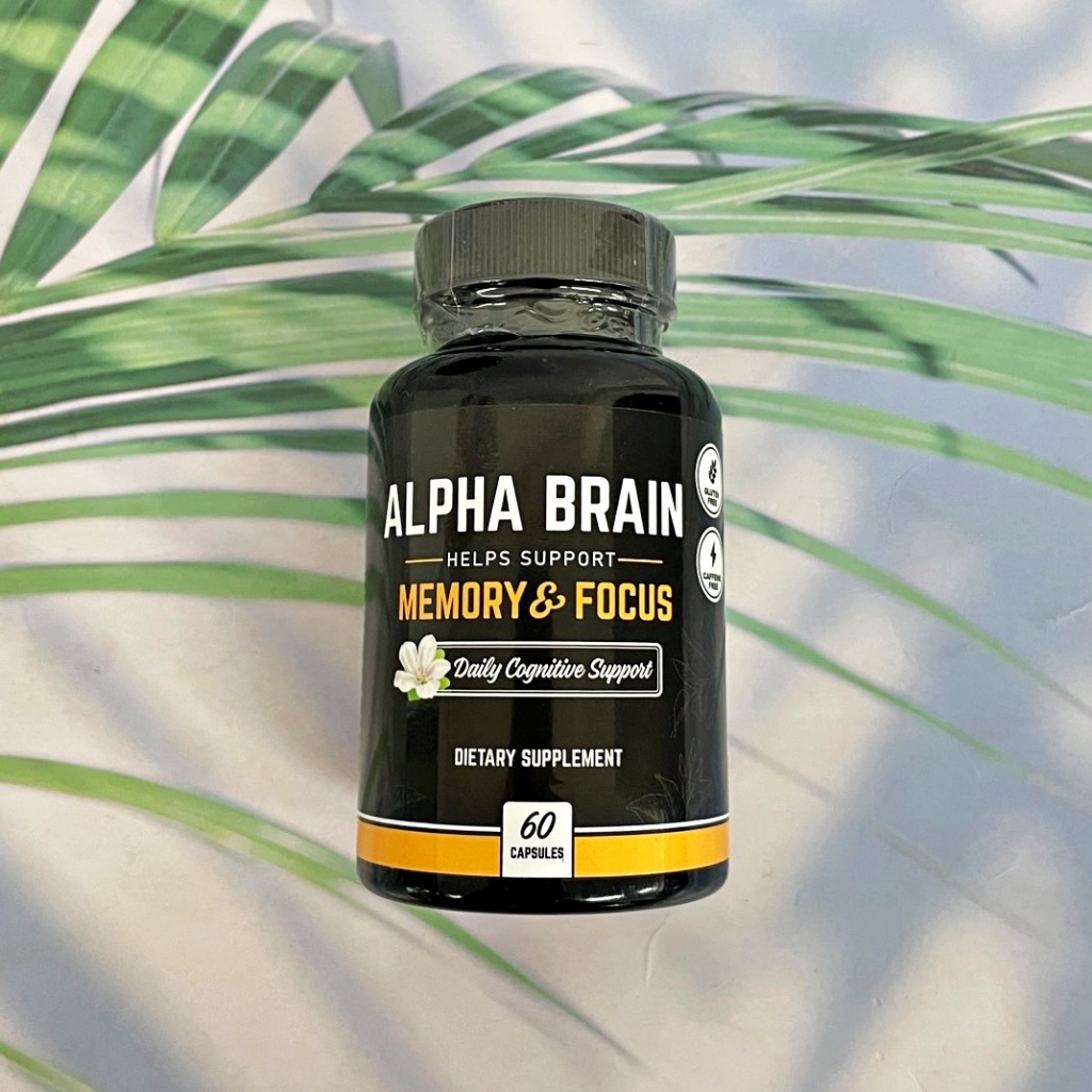 สูตรบำรุงความจำและสมาธิ 60 แคปซูล Alpha Brain Memory & Focus 60 ...