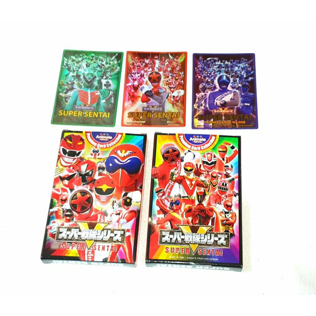 (PC ขายแยกใบ) Promo Card เซ็นไต Super Sentai โฮโลแกรมชายเรียบ อนิเมท ...