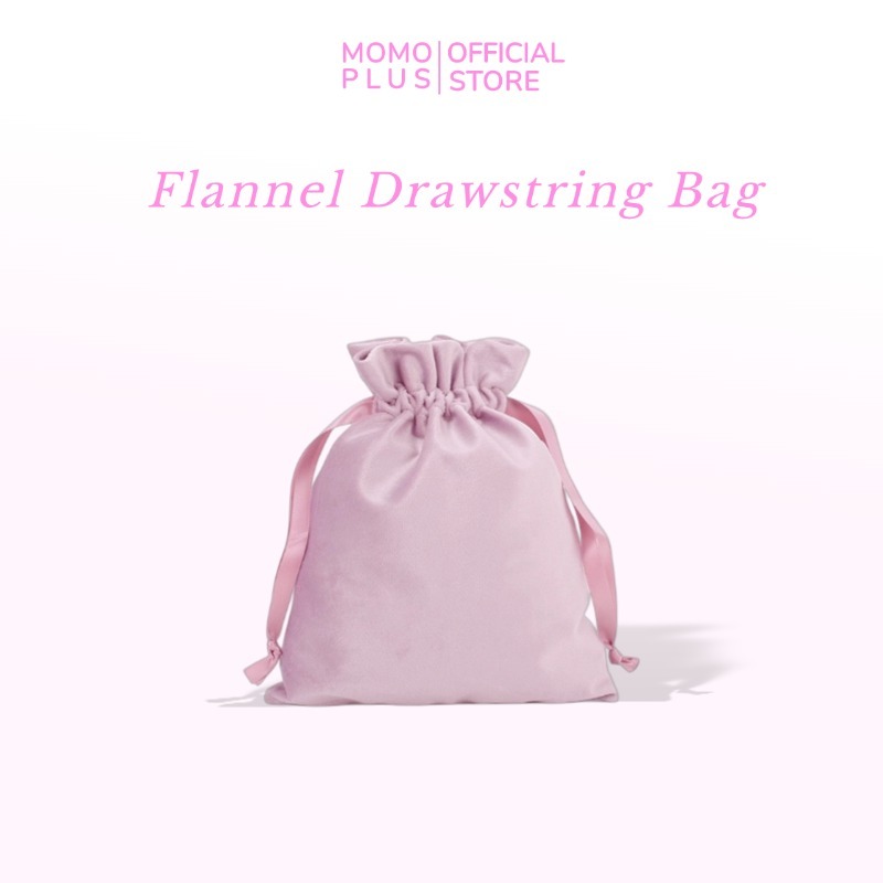MOMOPLUS กระเป๋าผ้าจัดเก็บ Flannel Drawstring Bag ถุงผ้าไนลอนรูดหู ถุง ...