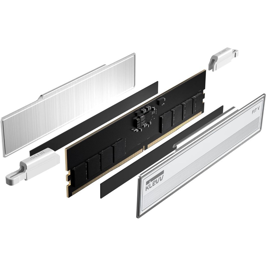 RAM KLEVV FIT V GAMING OC สีขาว-เงิน (ใช้กับ core ultra ไม่ได้)16GB ...