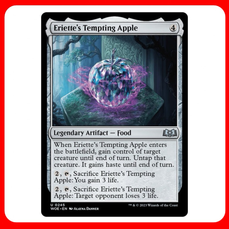 [MTG] Eriette's Tempting Apple [WOE] [ARTIFACT] [UNCOM] [NORMAL] [ENG ...