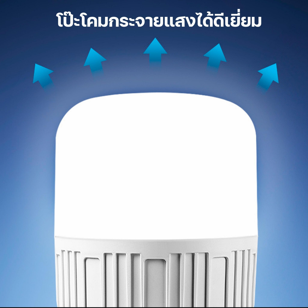หลอดไฟคีบแบต LED 12v 10W 30W 50W แสงสีขาว (ทรงกระบอก) bulbs light หลอดไฟคีบแบตเตอรี่สำเร็จรูป ...