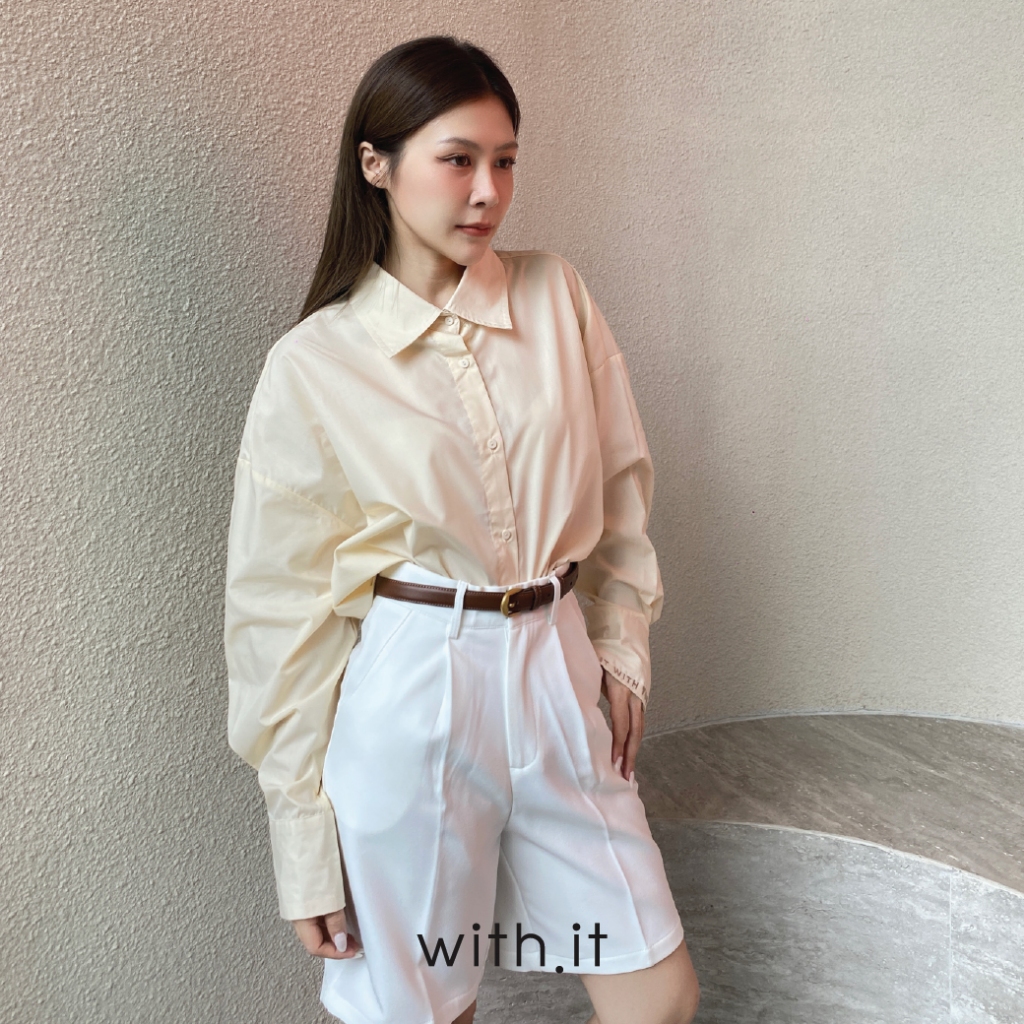 with.ti.store- TPW1119 เสื้อเชิ้ตแขนยาววิทอิท | Shopee Thailand