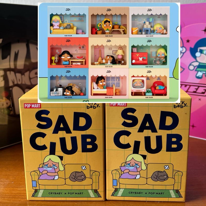 CRYBABY Sad Club pop mart | Shopee Thailand