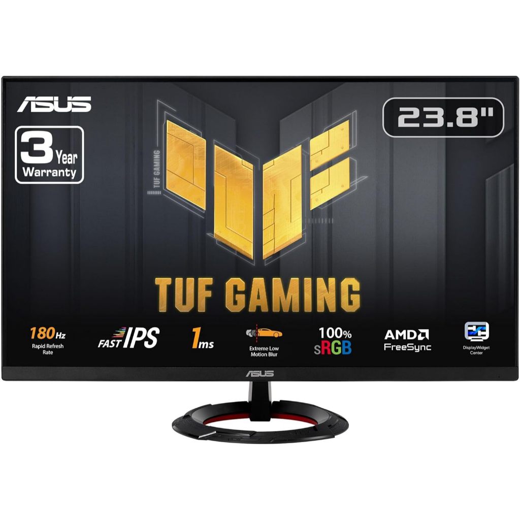 ASUS TUF Monitor มอนิเตอร์ VG249Q3 Fast IPS 23.8” 1080P FHD, 180Hz, 1ms ...