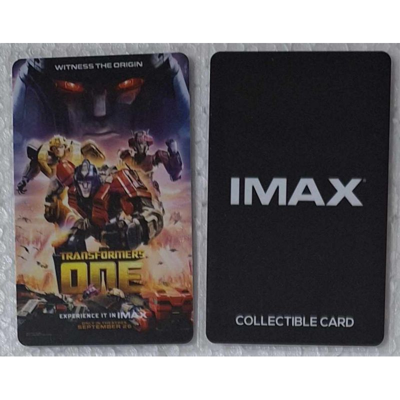 บัตรสะสม บัตรแข็ง IMAX Collectible Card Transformers One ลิขสิทธิ์แท้ ...