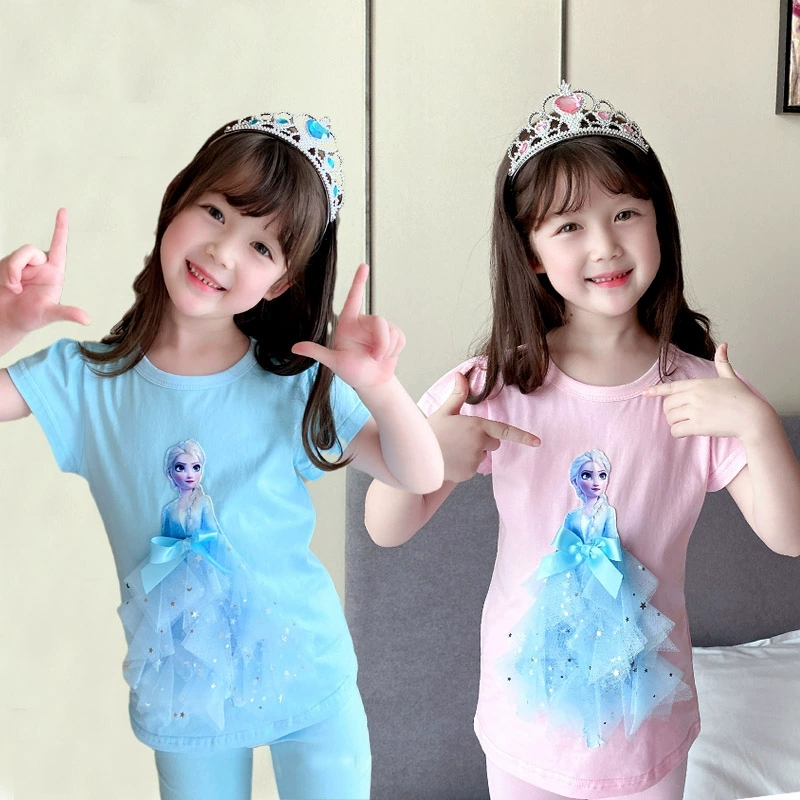 PRINCESS KESLI ชุดเซ็ตเด็กผู้หญิง Elsa ลายการ์ตูนสุดฮิต ชุดเซ็ตเด็ก ...