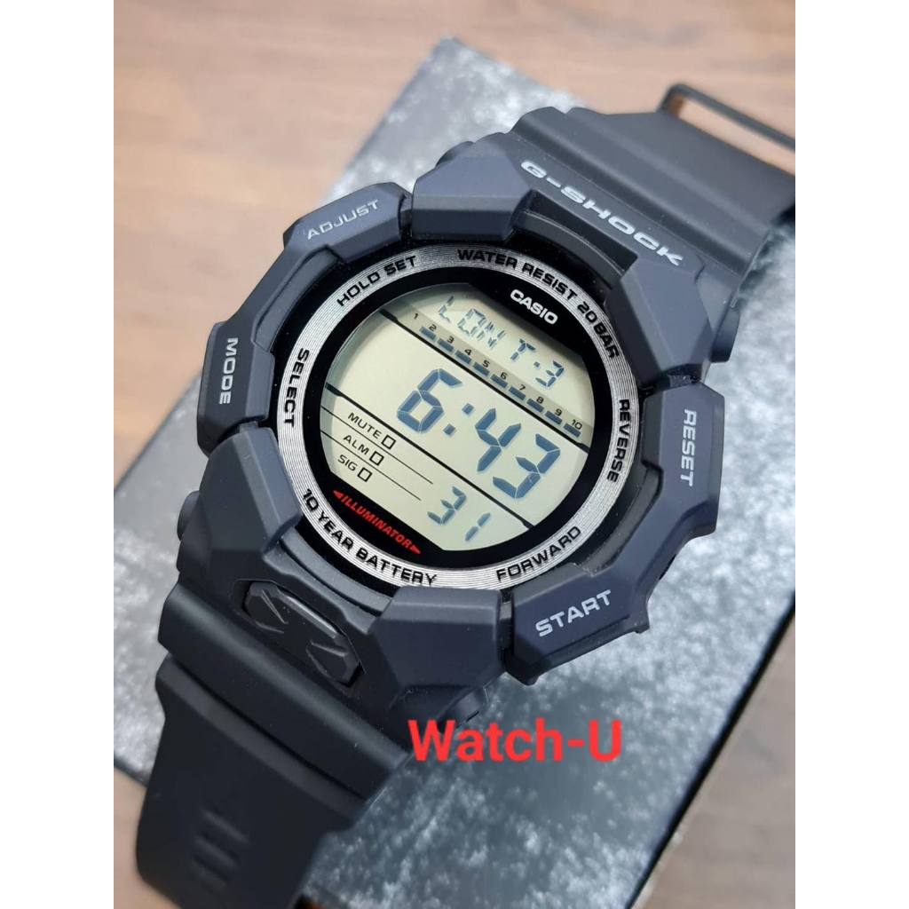 Casio G-Shock นาฬิกาข้อมือผู้ชาย สายเรซิน GD-010 รุ่น GD-010-1 / GD-010-1DR 10 years battery ...