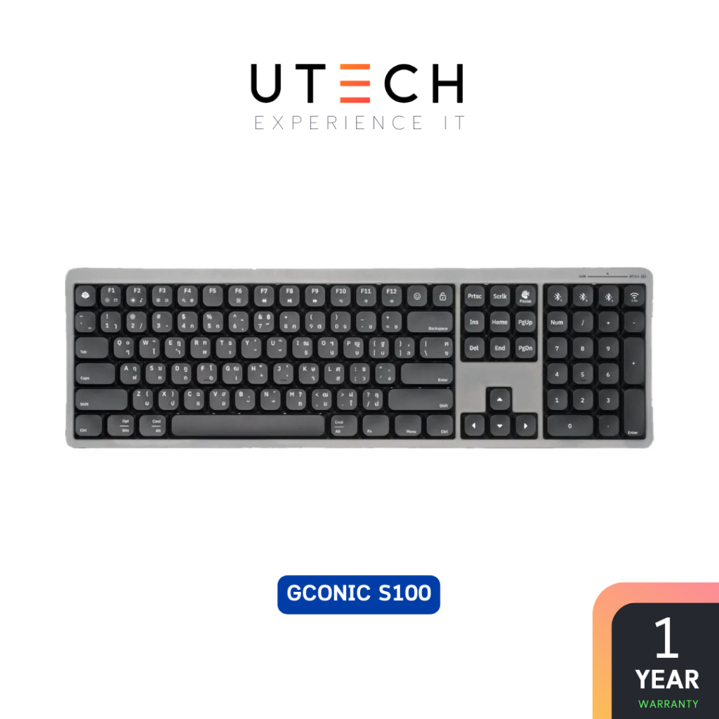 คีย์บอร์ด Gconic S100 Ultra Slim Keyboard by UTECH | Shopee Thailand