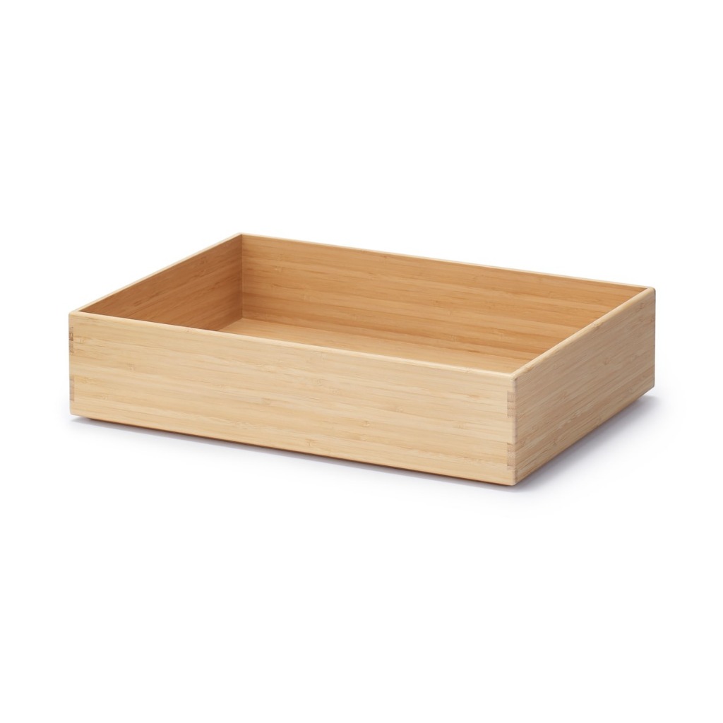 MUJI มูจิ กล่องเก็บของไม้ไผ่ - Bamboo Stack Box (W37xD26xH8.5cm ...