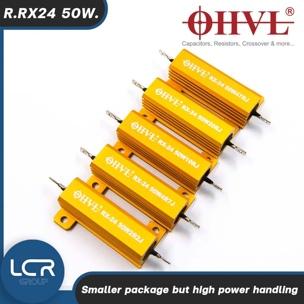 OHVL R.Resistor RX24 2.2-47Ohm 50W. รีซิสเตอร์ ตัวต้านทาน High quality ...