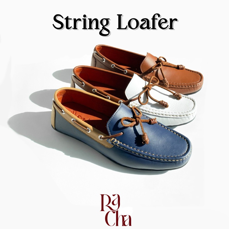 String Loafer โลฟเฟอร์หนังแท้ แบรนด์ไทย/ผลิตโดยทีมช่างไทย *unisex -สามารถใส่ได้ทุกเพศ* | Shopee ...