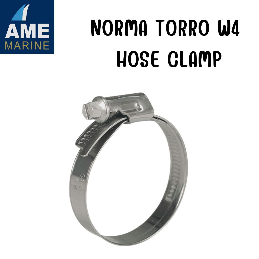 Hose Clamp NORMA TORRO W4 เข็มขัด รัดท่อ สเเตนเลส เกรด304 ข้อรัด มีหลาย ...