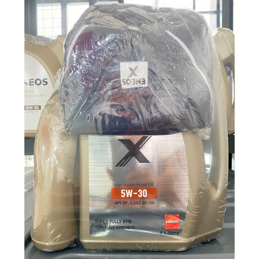 ENEOS X 5W-30 SP SUPER FULLY SYNTHETIC 4 ลิตร และ 4+1 ลิตร+เสื้อ | Shopee Thailand