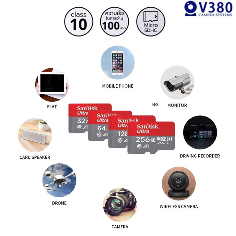V380 PRO CCTV 100MB High speed Micro SD Card 32GB 64GB 128GB 256GB SD ...