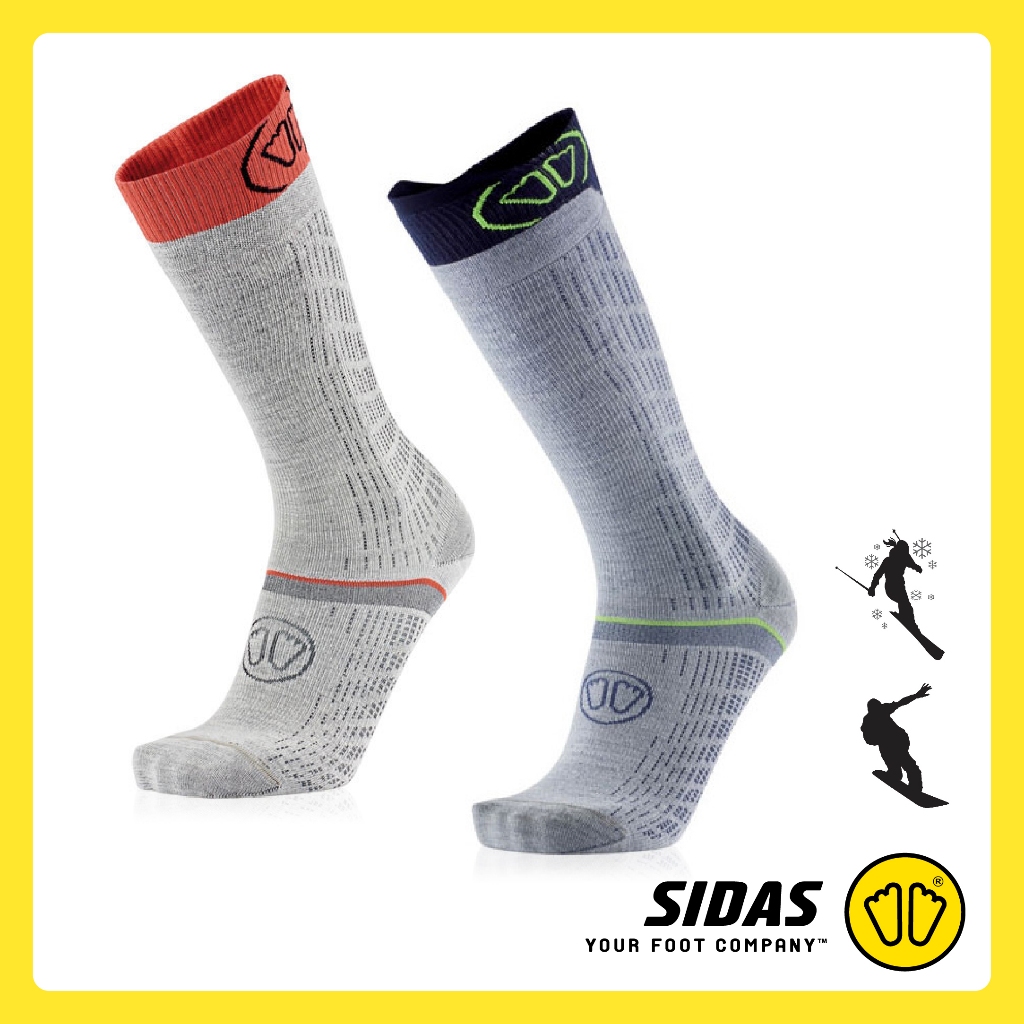 SIDAS Ski Socks Merino Performance ถุงเท้าสกี-สโนว์บอร์ด ขนแกะเมอริโน่ ...