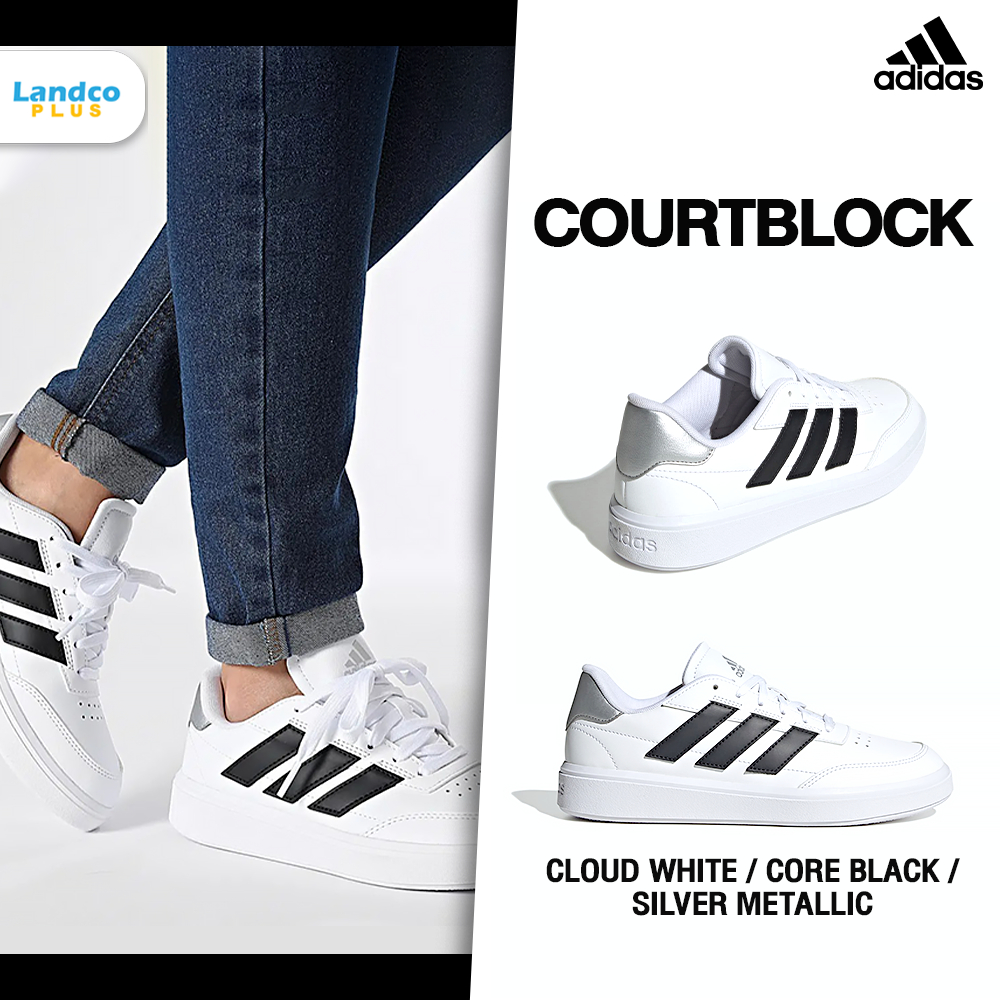 Adidas อาดิดาส รองเท้าผ้าใบ รองเท้าลำลอง สำหรับผู้หญิง W Courtblock ...