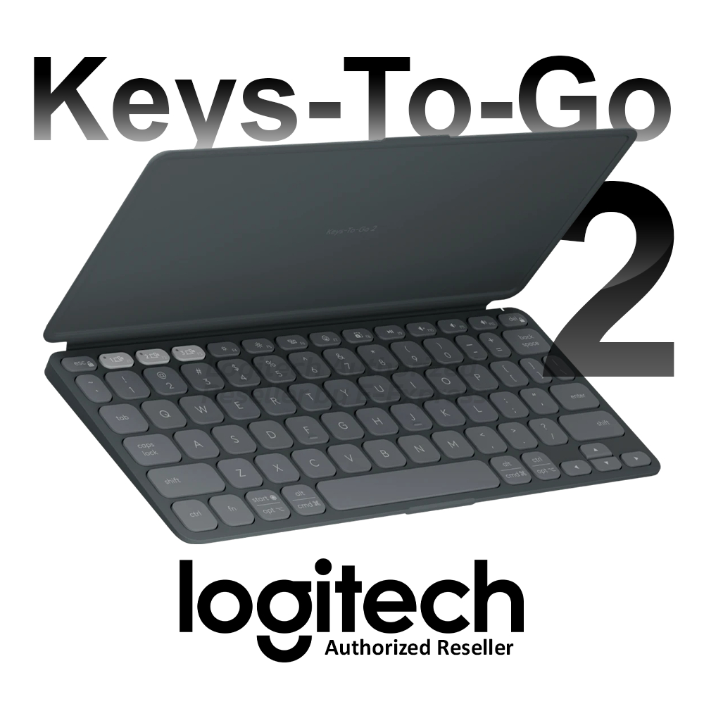 Logitech Keys-To-Go 2 Ultra Slim Keyboard (Graphite) (TH/EN) คีบอร์ดไร้ ...