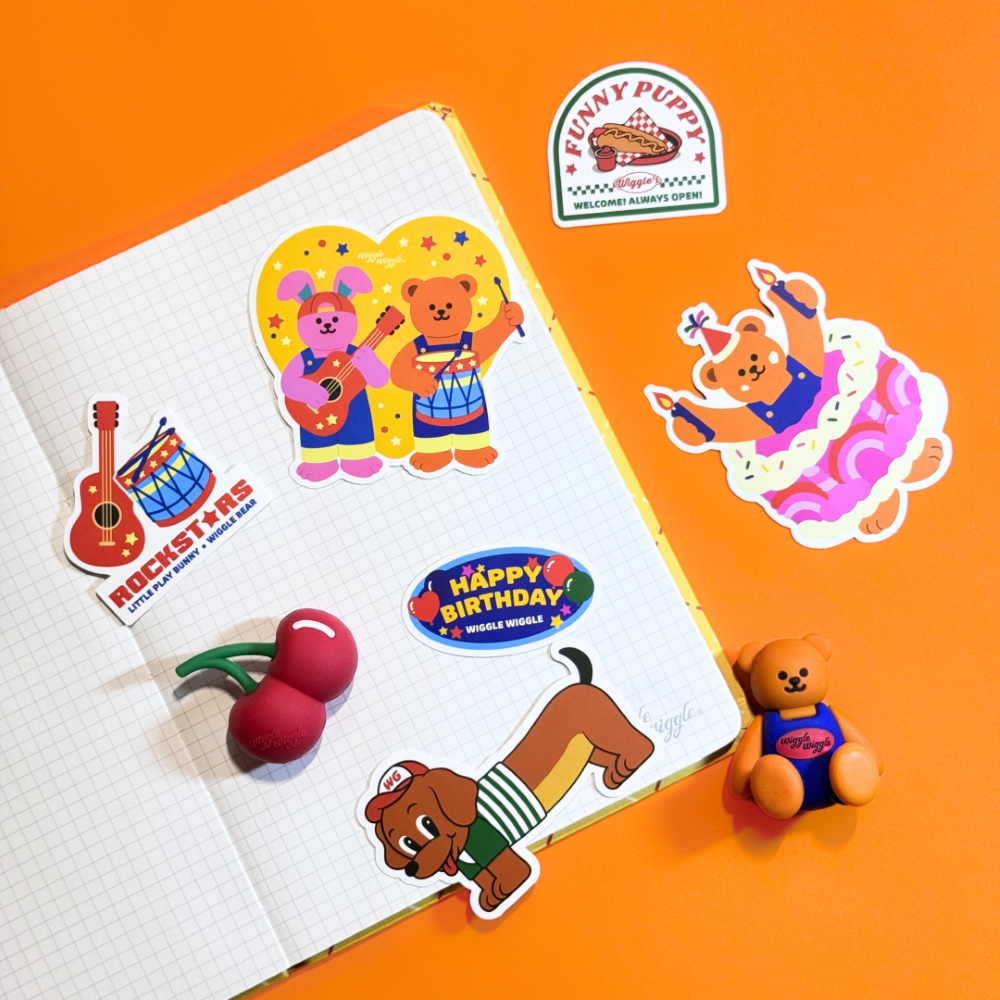 Sticker Pack สติ๊กเกอร์ชุด Wiggle Wiggle | Shopee Thailand