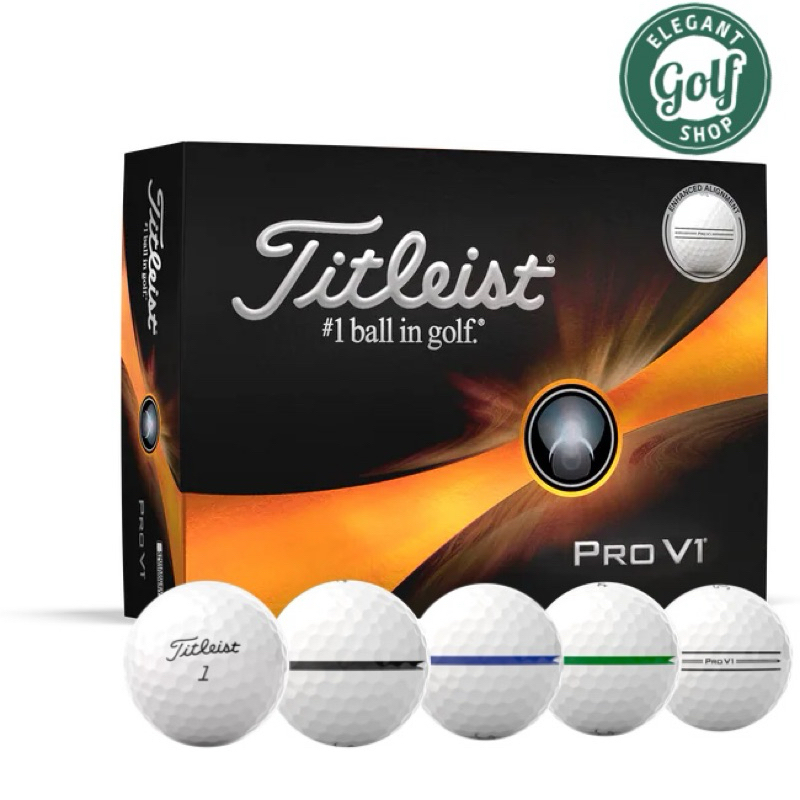 ⛳️ลูกกอล์ฟTitleist Pro V1 (Alignment) มีไลน์สำหรับพัตต์ ทำให้สามารถตั้ง ...
