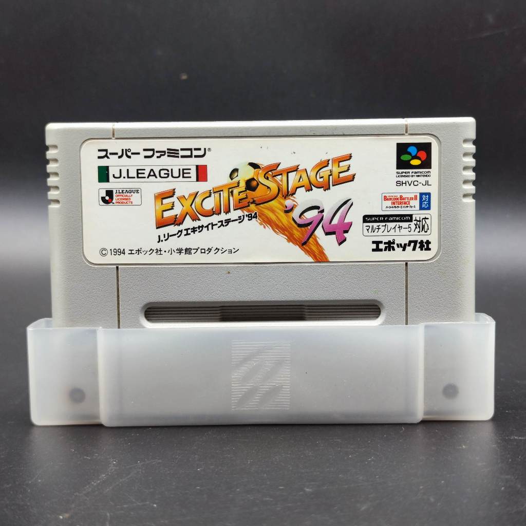 J-league Excite Stage '94 [SFC] ตลับเกม แท้ เทสแล้ว เล่นได้ Super Famicom มีปลอกสวม กันฝุ่นให้ ...
