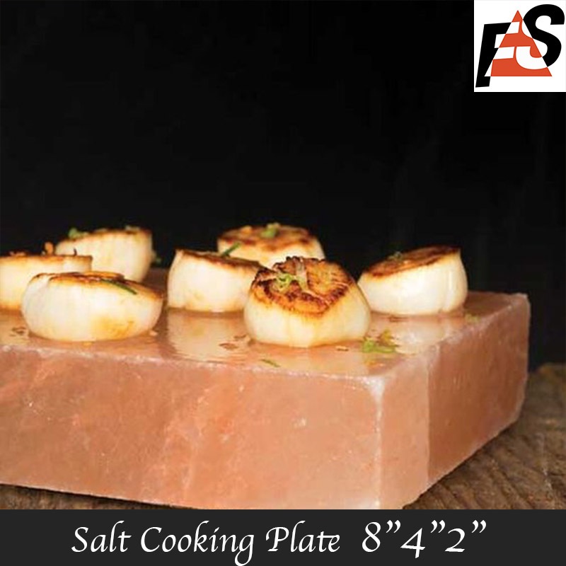 HIMALAYAN SALT COOKING PLATE เกลือหิมาลัย ทำอาหาร ชนิดแผ่น Size 8"x4"x2 ...