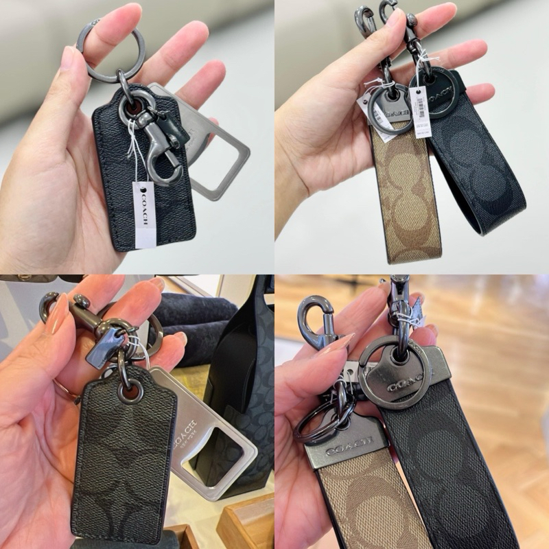 COACH Loop Key Fob In Signature Canvas CJ748 พวงกุญแจ มี 2 สี | Shopee ...
