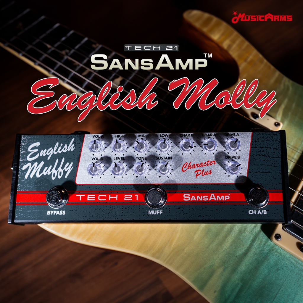 Tech 21 SansAmp Character Plus Series English Muffy มัลติเอฟเฟค Multi Effect เอฟเฟคกีตาร์ รับ ...