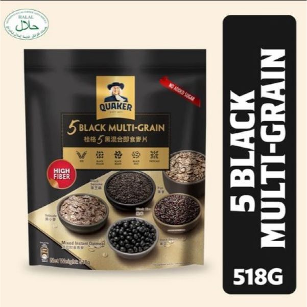 ข้าวโอ๊ต Quaker มัลติเกรนสีดำ 5 ชนิด Quaker Oats Five Black Multigrain ...