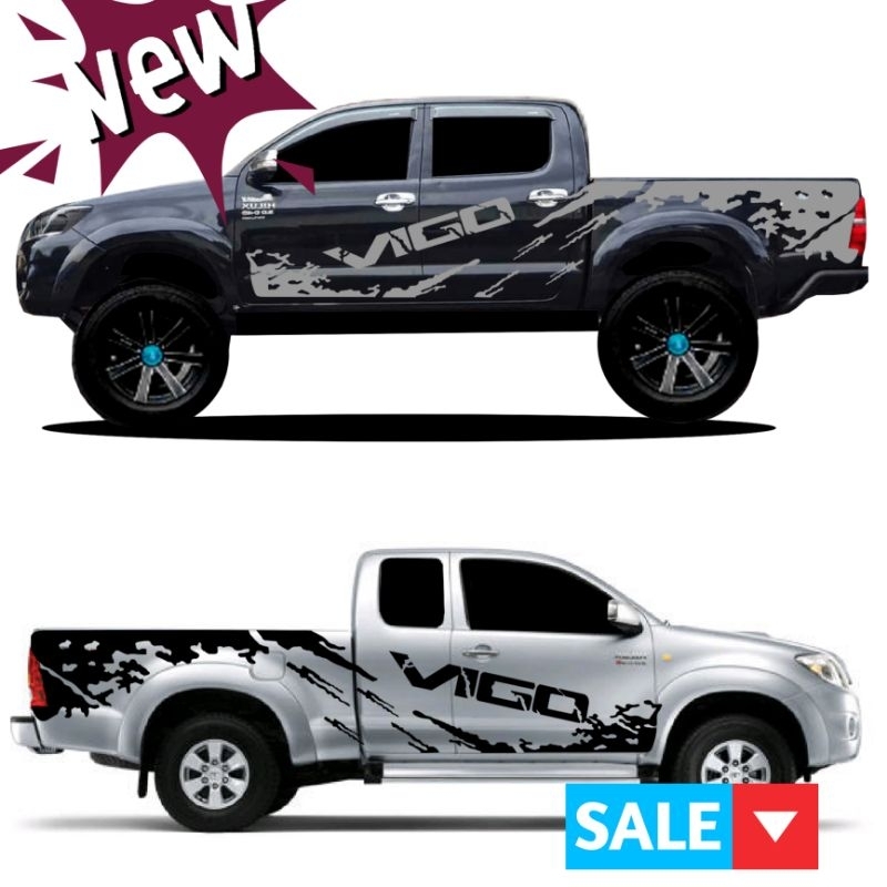 สติ๊กเกอร์ ติด รถยนต์ วีโก้ sticker Toyota vigo สติ๊กเกอร์ วีโก้ ...