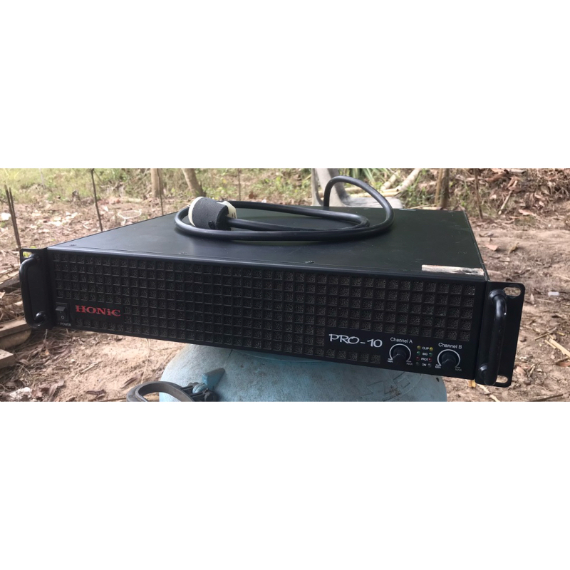 เพาเวอร์แอมป์ HONIC PRO-10 กำลังขับ 2x1,200W ที่ 8 Ohm มือสอง | Shopee Thailand