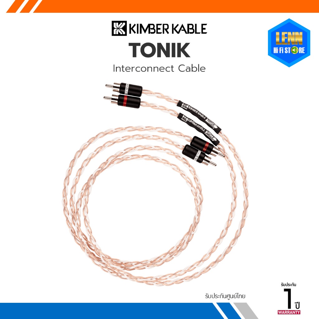 Kimber Kable TONIK Interconnect RCA 1m [ออกใบกำกับภาษีได้] LennHiFiStore / LENNSHOP | Shopee ...