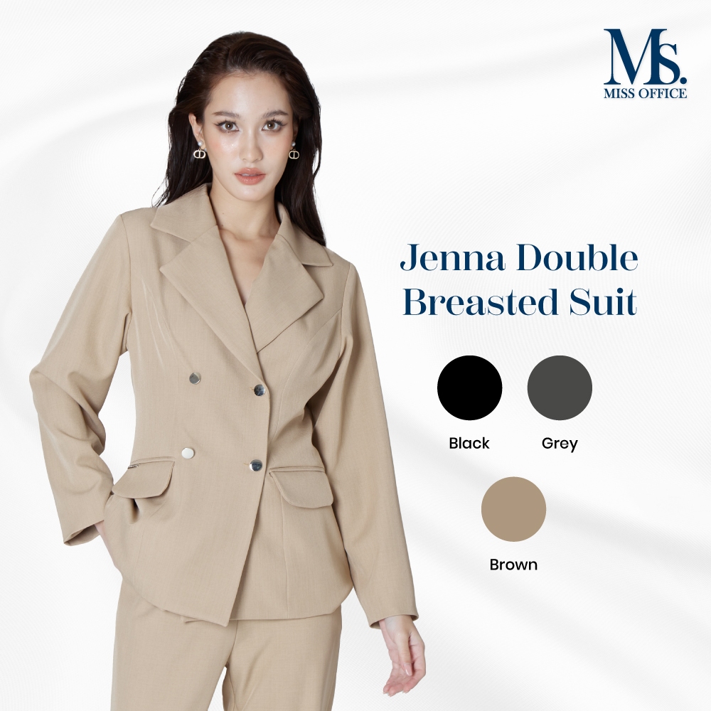 Miss Office เสื้อสูทแขนยาวกระดุม 4 เม็ด (MB-037) | Shopee Thailand