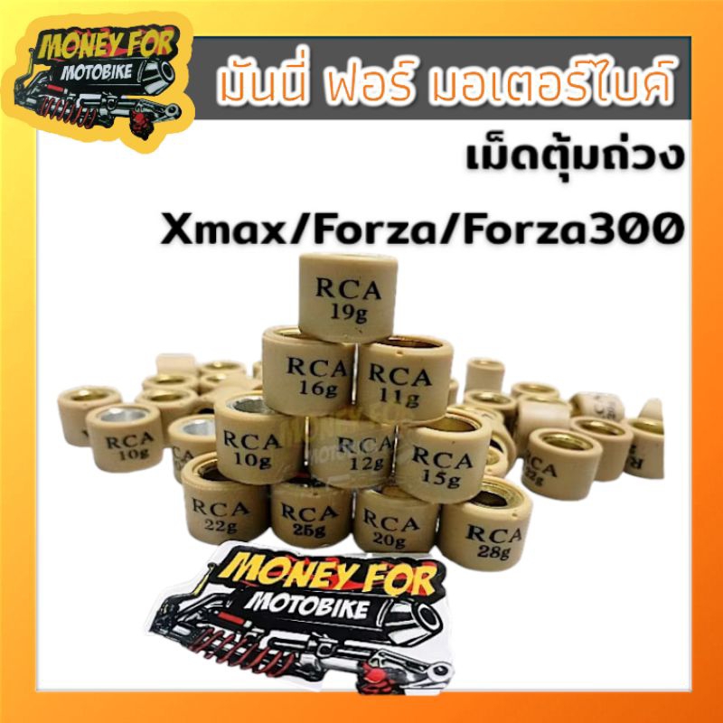 เม็ดตุ้มถ่วง RCA สำหรับ Xmax/Forza 9g-28g ราคา ต่อ 1 ชิ้น | Shopee Thailand
