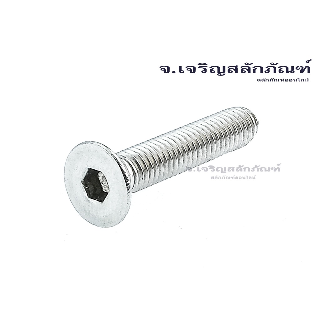 น็อตหัวจมเตเปอร์สแตนเลส #10-32 (แพ็ค 5 ตัว) ประแจL 1/8" ขัน สกรูหัวจมเต ...