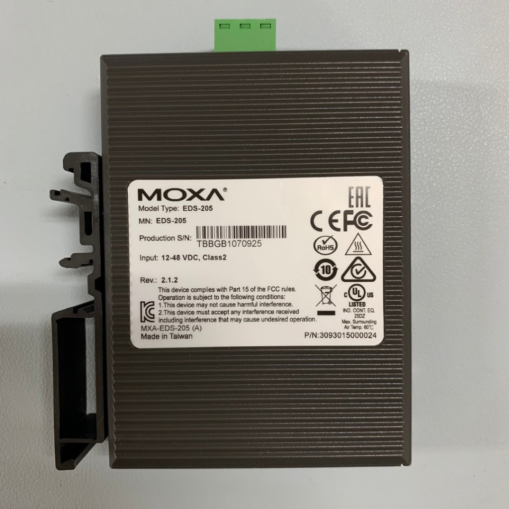 MOXA - EDS-205 - Industrial Ethernet Switch (Entry Level Unmanaged Ethernet switch 5 พอร์ต 10 ...