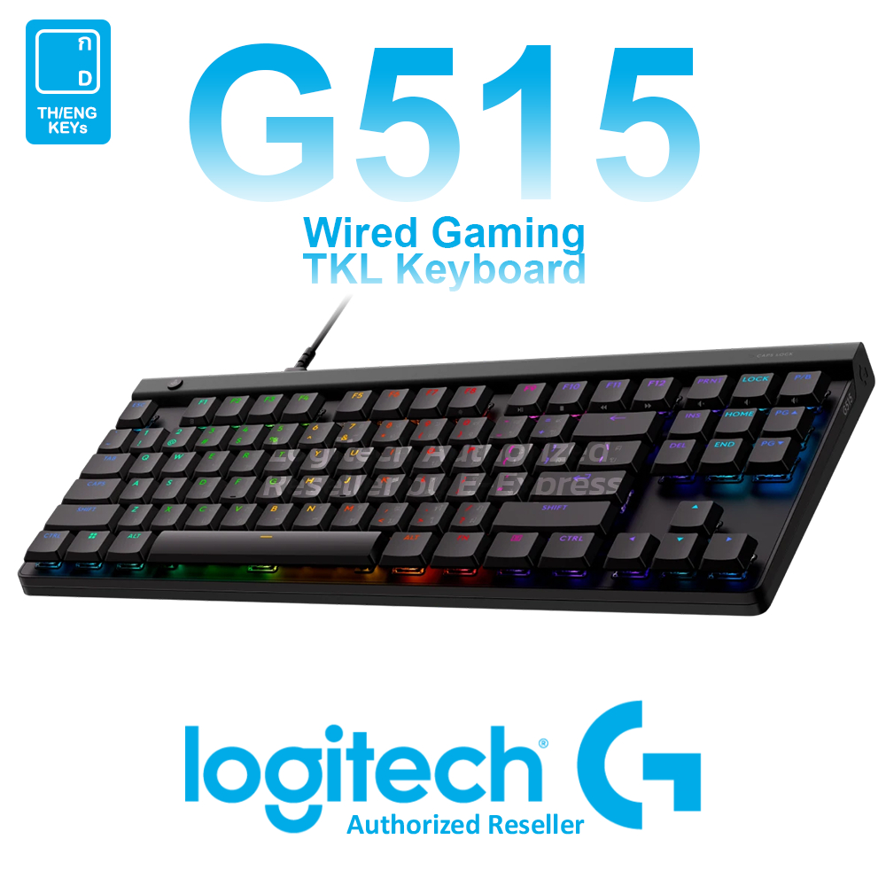 Logitech G515 TKL Wired Keyboard [TH/EN] [Black] คีย์บอร์ดเกมมิ่ง มีสาย ...