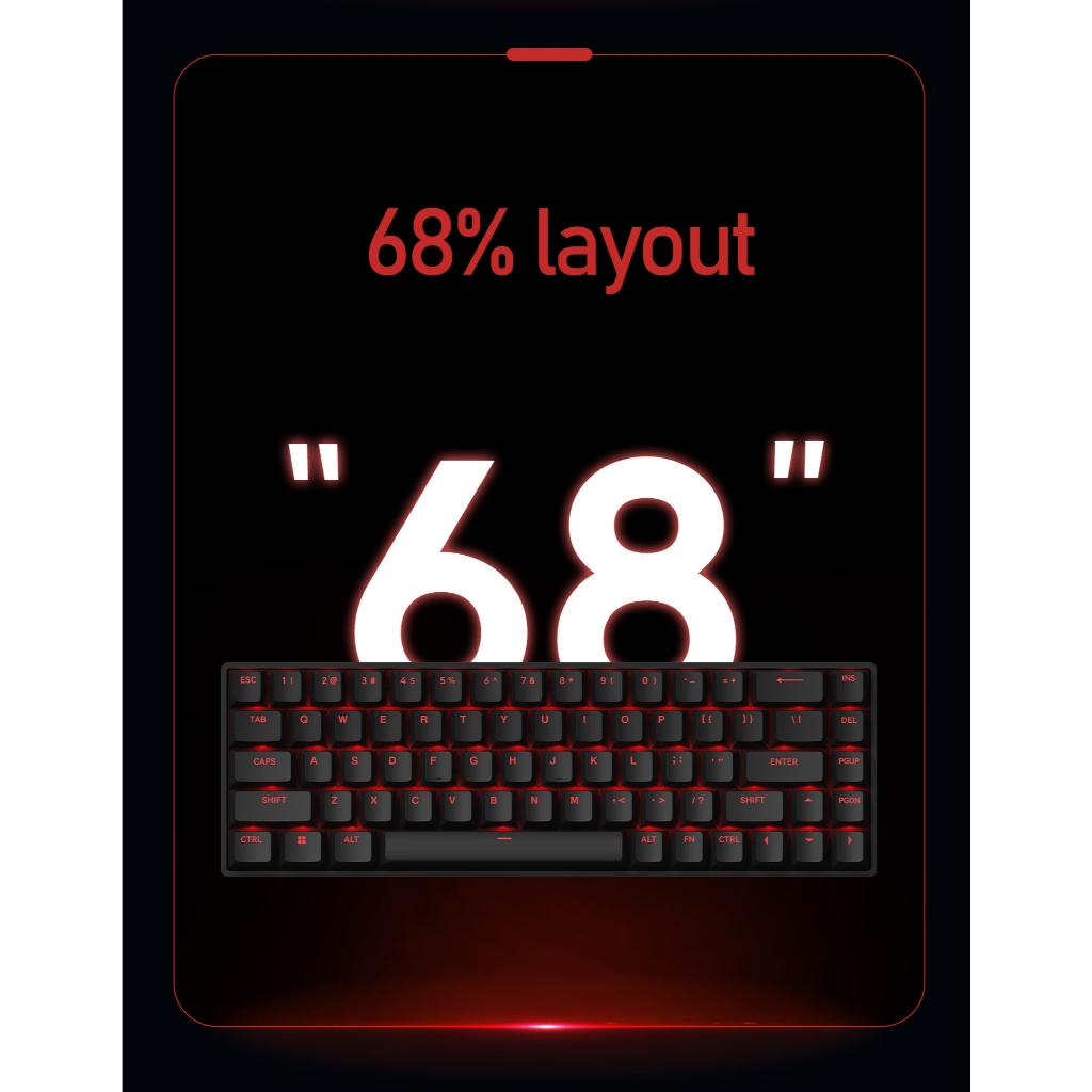 คีย์บอร์ด Madlions รุ่น Fire68 (รองรับ SOCD / Rapid Trigger / Web Based ...