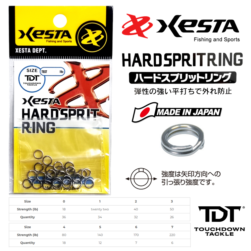 XESTA HARD SPLIT RING (ธรรมดาแพคเล็ก) *** สปริทริงคุณภาพ ของแท้ MADE IN JAPAN 100% *** | Shopee ...