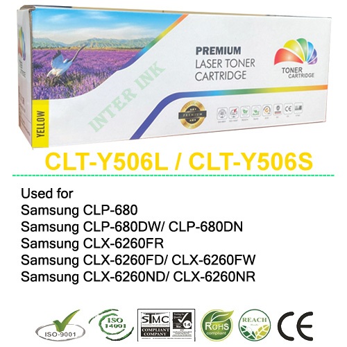 หมึกพิมพ์ Samsung CLP-680 / CLP-680DW / CLP-680DN (Y506L) สีเหลือง ...