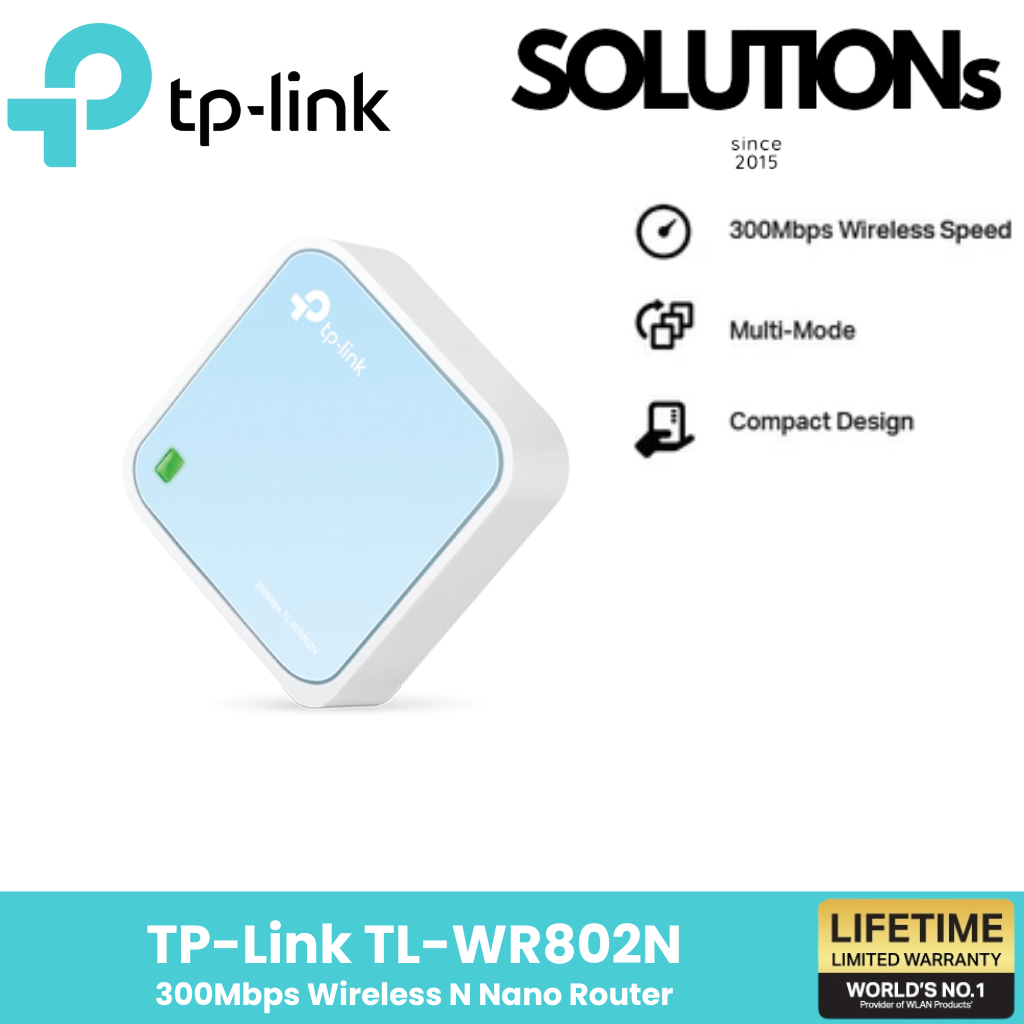 TP-Link TL-WR802N 300Mbps Wireless N Nano Router เราเตอร์จิ๋ว สัญญาณ ...