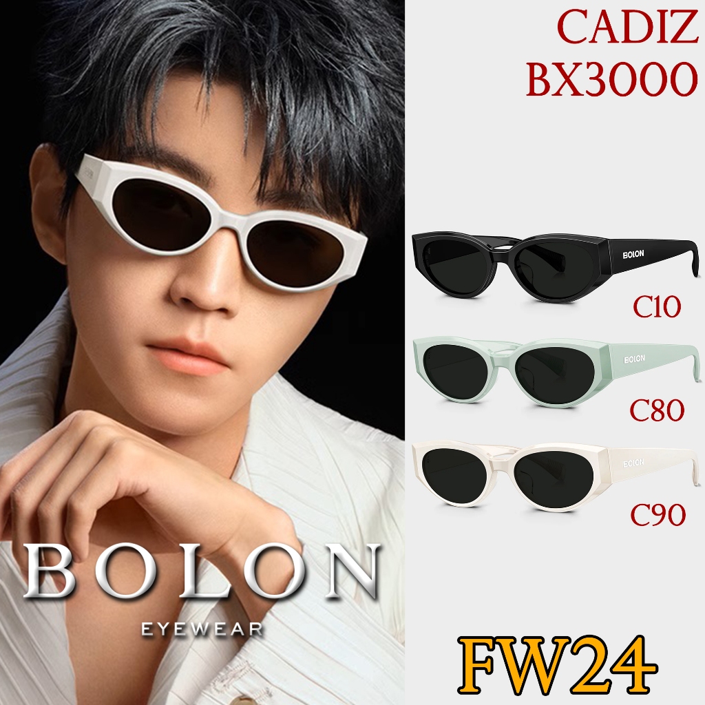 FW24 BOLON แว่นกันแดด รุ่น BX3000 C10 C80 C90 เลนส์ Nylon [Acetate] แว่นของญาญ่า แว่นของเจเจ โบ ...