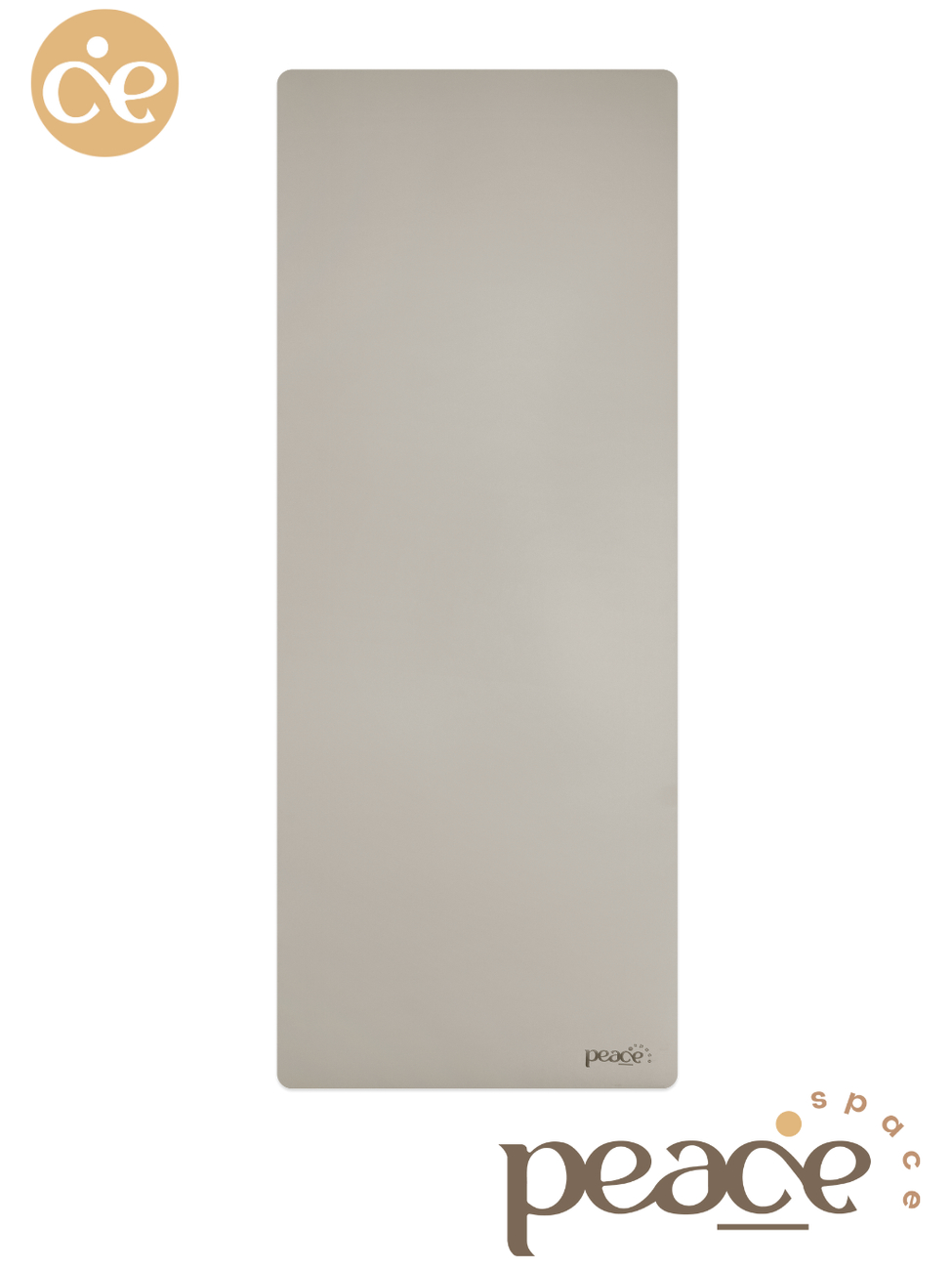 Peace Space เสื่อโยคะ ผิวหนึบไม่ลื่น หนาพิเศษ 5 มิล สีน้ำตาลอ่อน Light ...