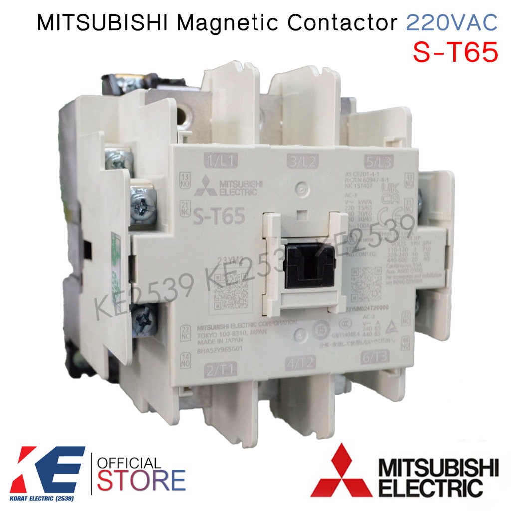 Mitsubishi แมกเนติก S-T65 220V AC คอนแทคเตอร์ คอยล์ 220V Magnetic ...