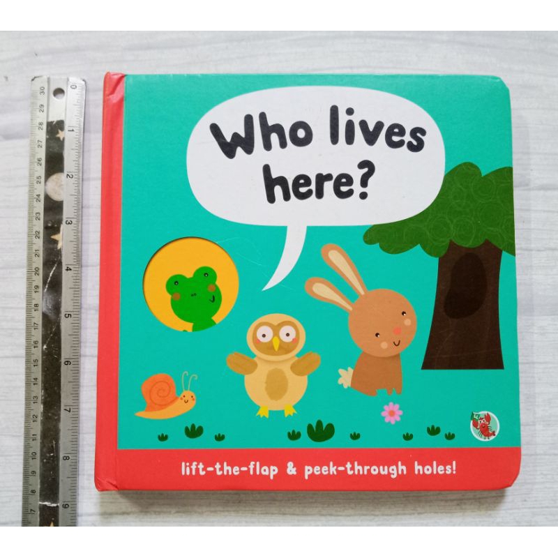 บอร์ดบุ๊ค นิทานเด็ก Who lives here Lift the Flap storybook toddlers ...