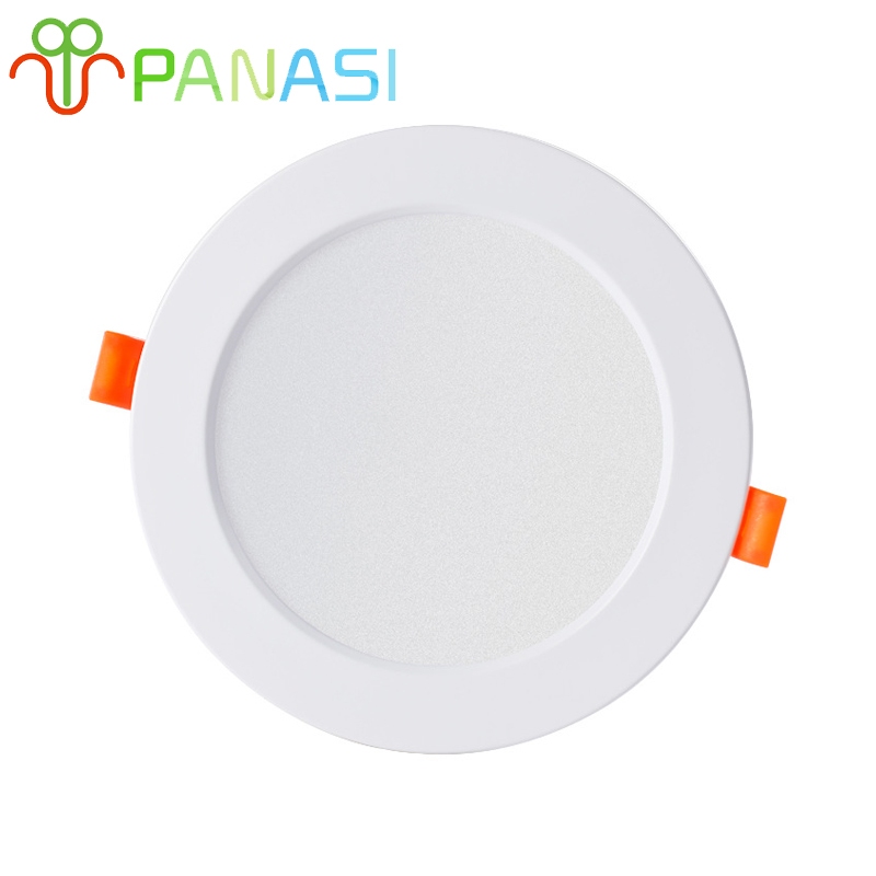 Panasi โคมไฟดาวน์ไลท์ ฝังฝ้า LED ฝังฝ้า ติดฝ้าเพดาน 18W 12W 9W 6W ดาวไลท์ แบบบาง กลม NO:KT810 ...