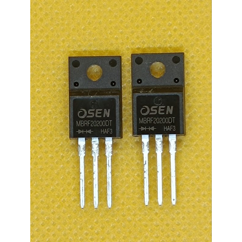 MBRF 20200DT Schottky Rectifier Diode 20A 200V. Plastic Seal **ส่งด่วน ...