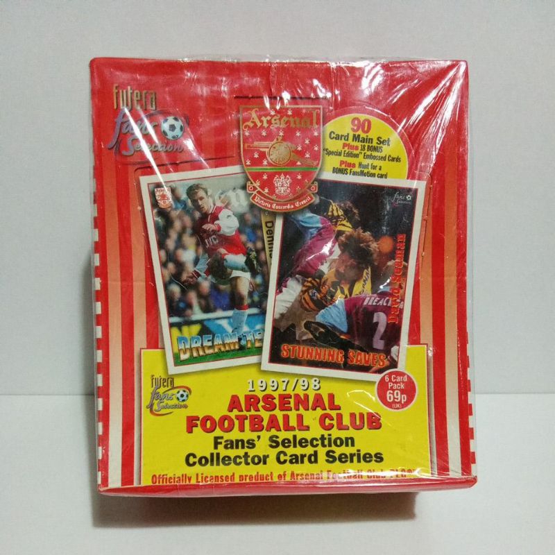 ARSENAL FOOTBALL CLUB Fan's Selection collector CARD SERIES 1997/98 ...