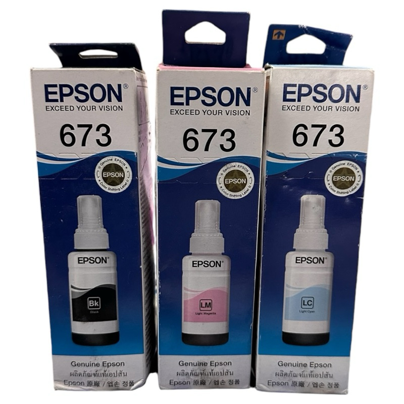 หมึกเติม Epson 673 BK LM LC หมึกแท้ L800 L805 L1800 ของลดราคา ปี23 ของ ...